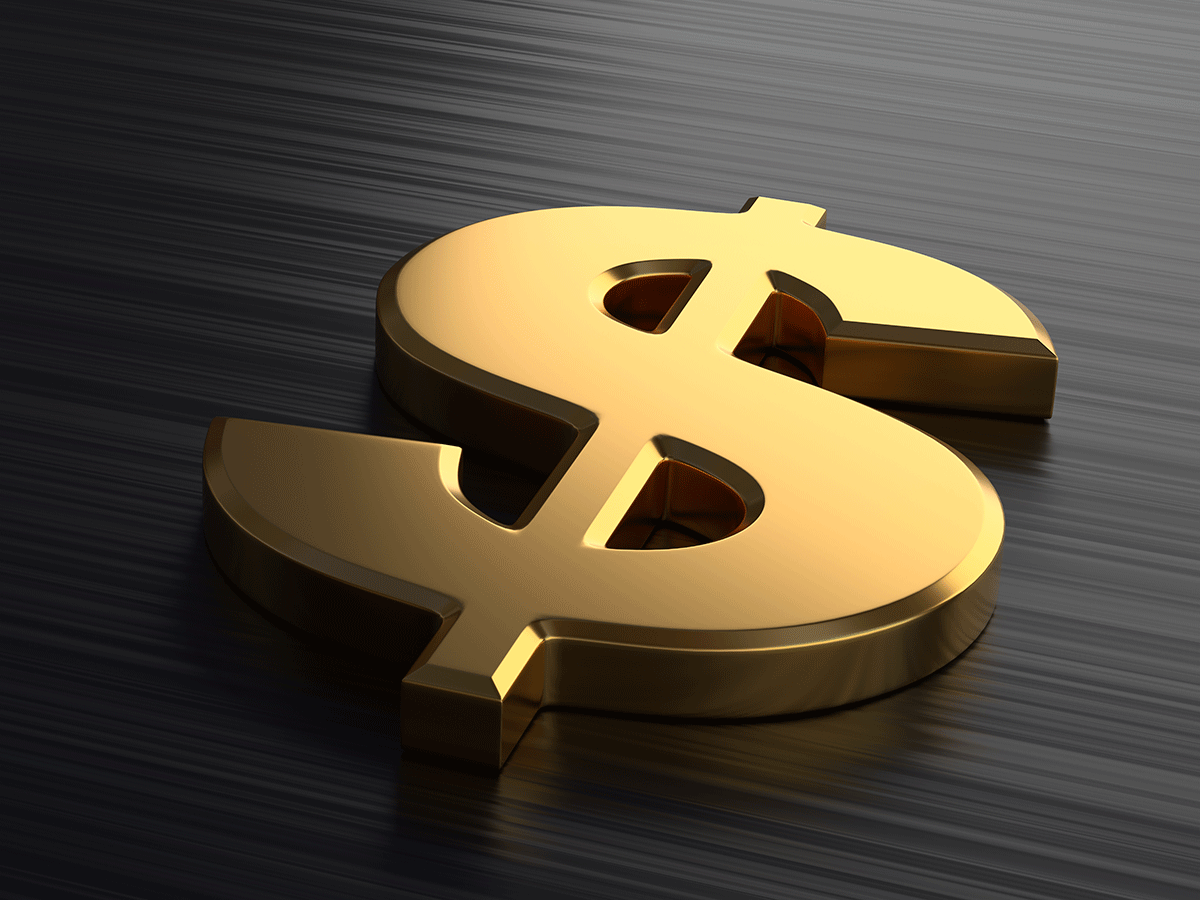 Double Gold Dollar Signs