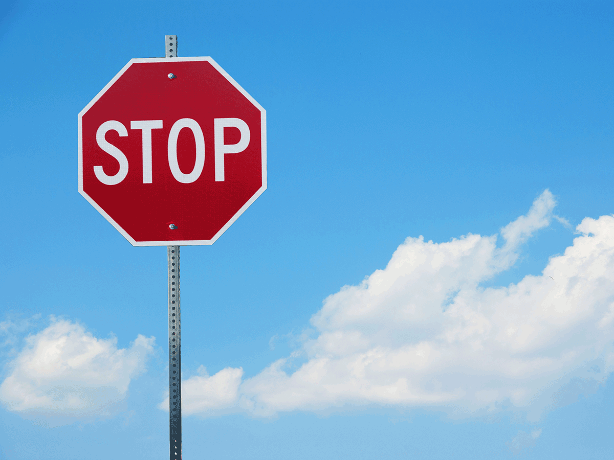 Blue Stop Sign Png